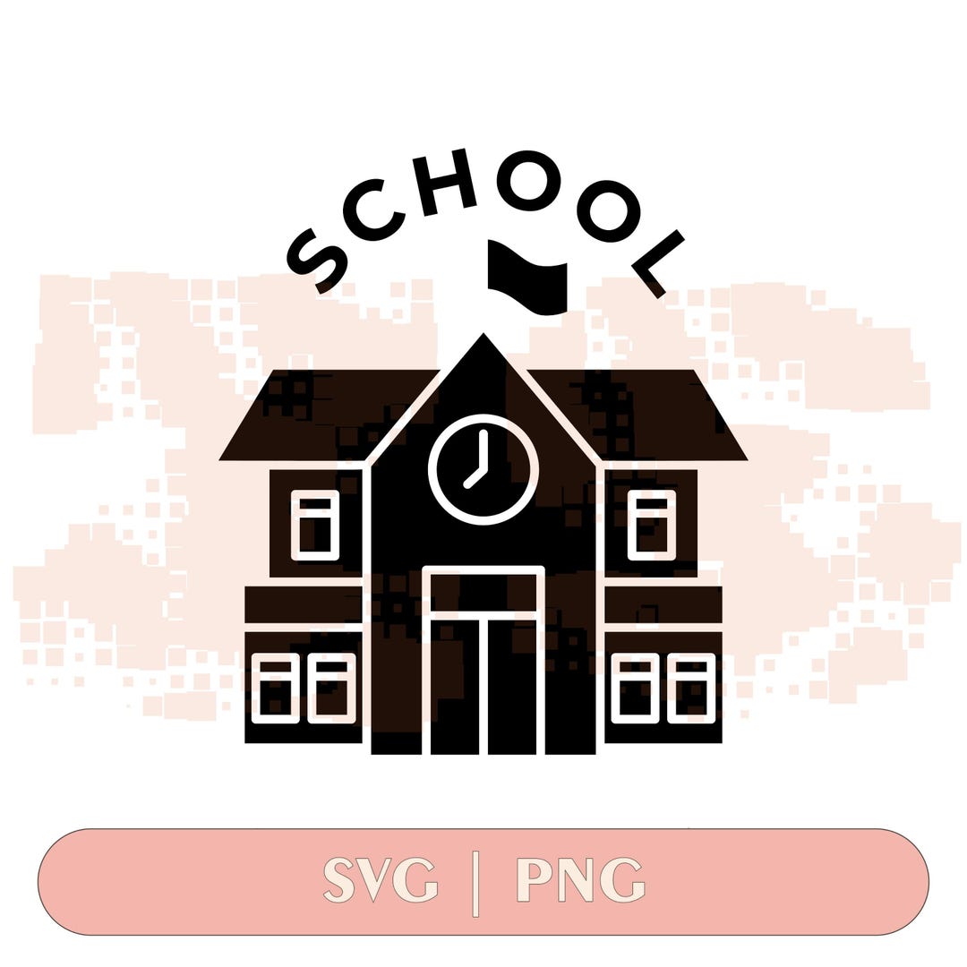School SVG File, School Png, School Png, Preschool Svg Cut, School ...