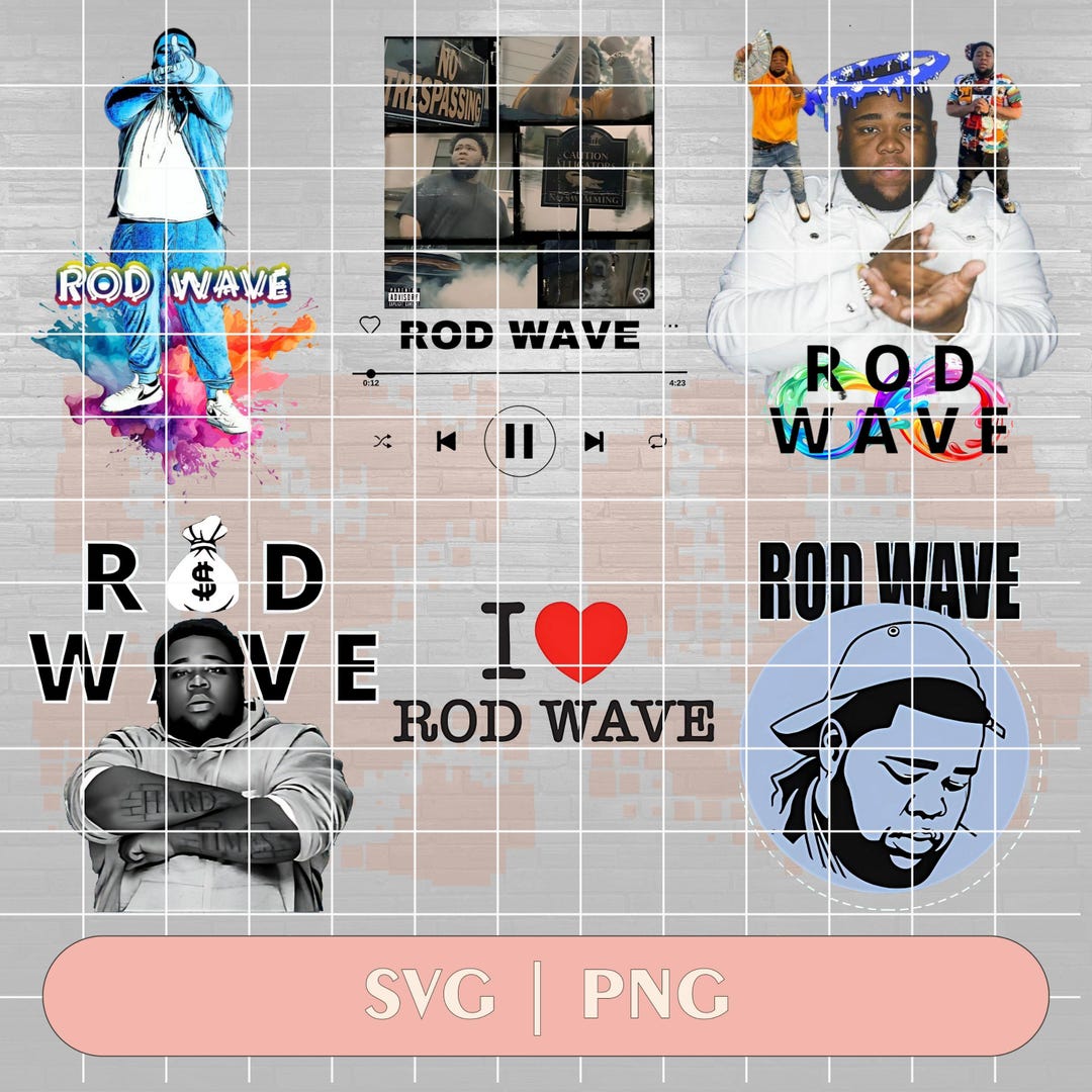 6 Rod Wave Last Lap Bundle Png,rod Wave Nostalgia PNG File, Rapper Rod ...