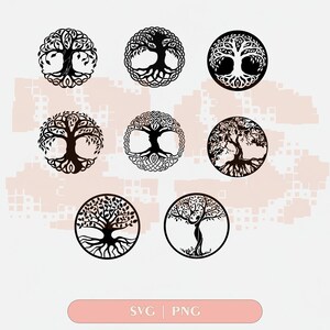 15 Tree Laser Cut Svg Files, Vector Files for Wood Laser Cutting , Svg ...