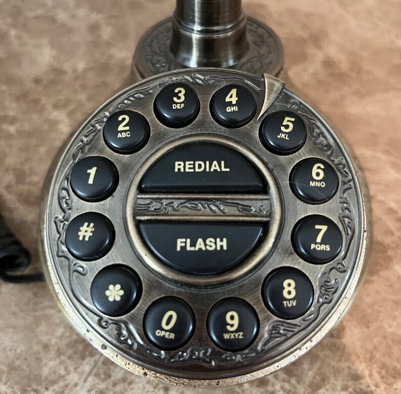 Replica of Vintage Victorian Push Button Phone - Etsy