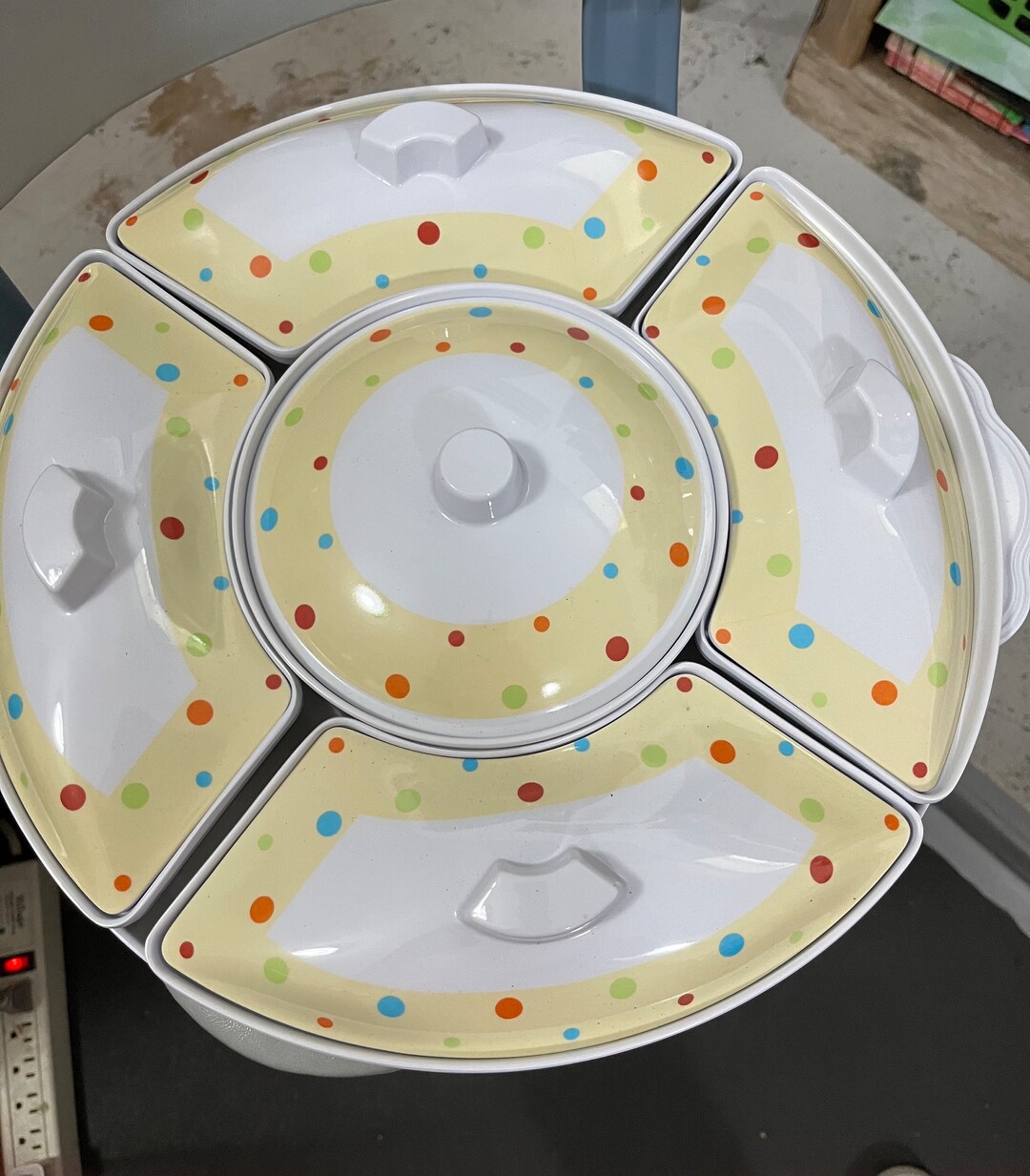 5 Compartment Party Tray Outdoor/indoor - Etsy