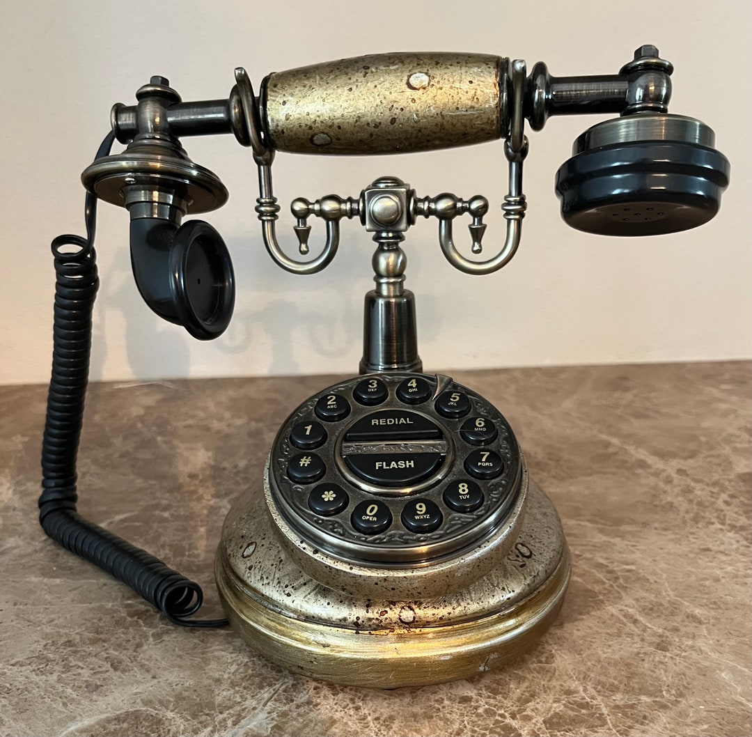 Replica of Vintage Victorian Push Button Phone - Etsy