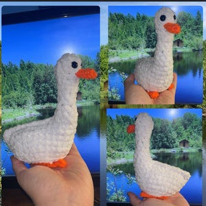 Crocheted Goose With Little Flappy Feet ! - Etsy