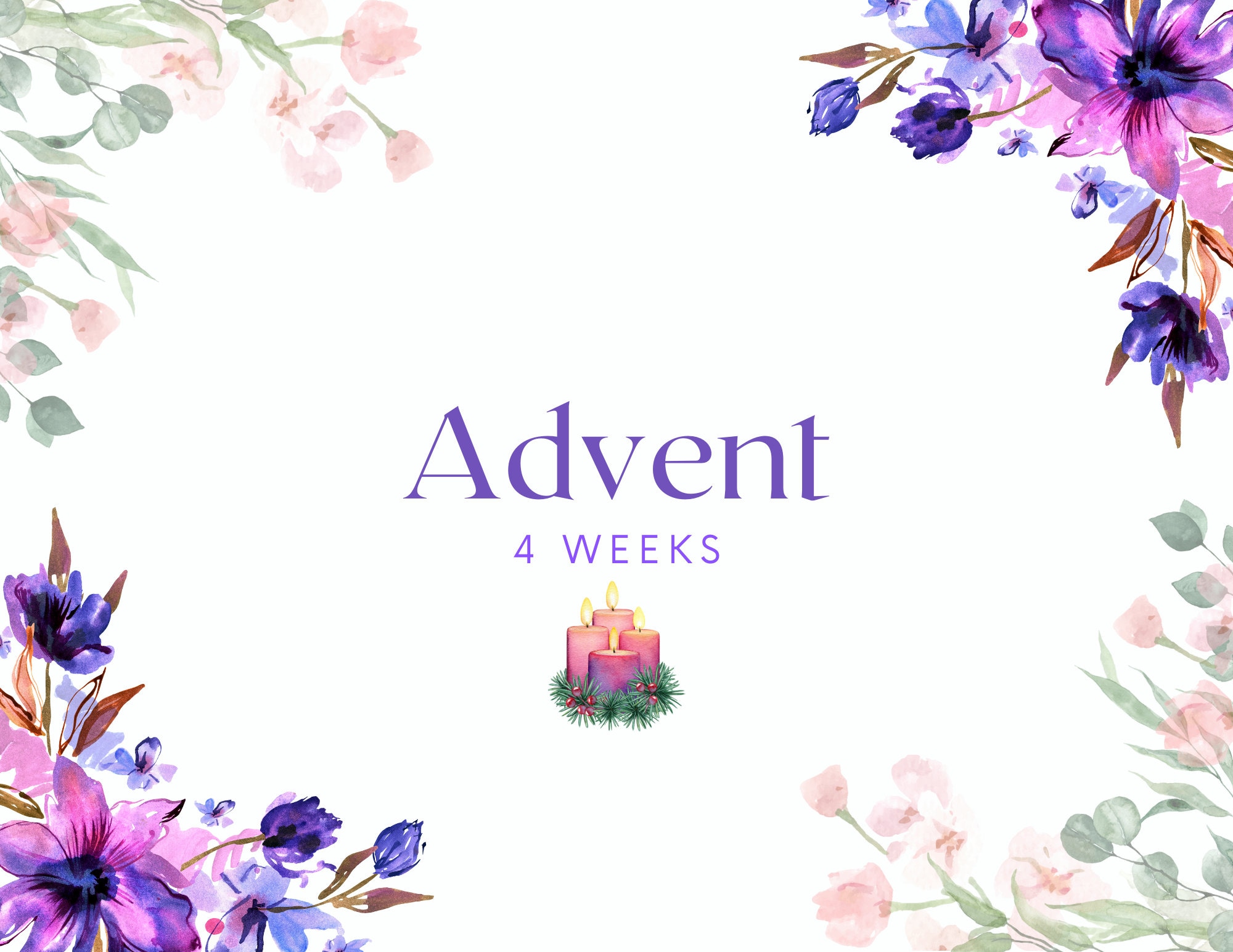 DIGITAL FILE** Floral Liturgical Calendar/catholic Calendar/ordinary ...