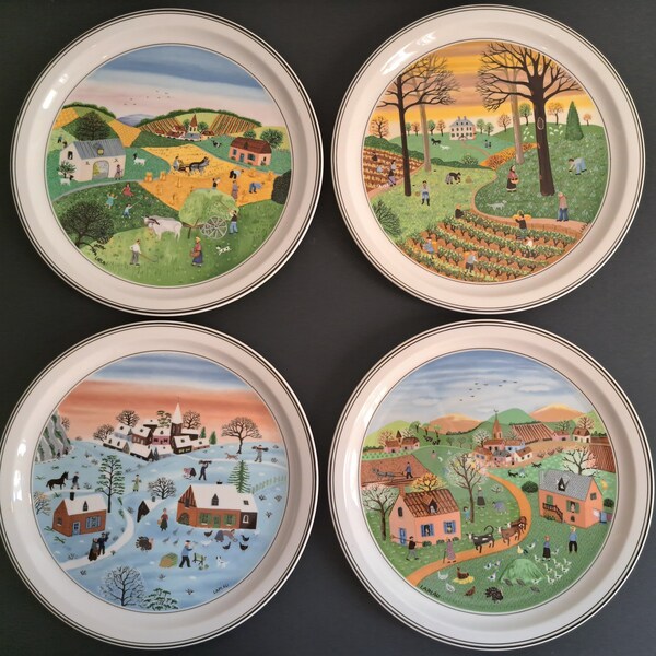 Four Seasons Plate - Etsy