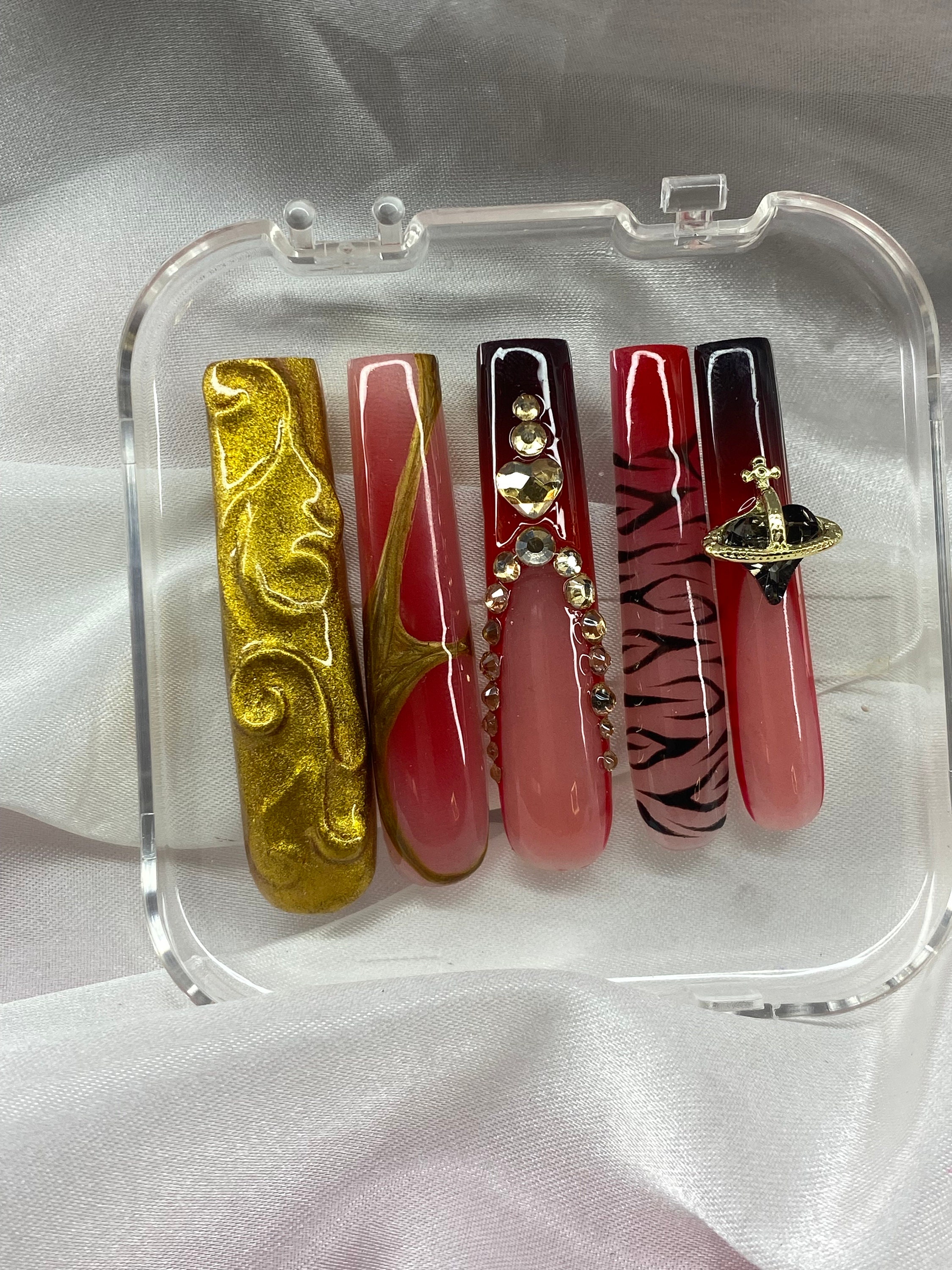 Handmade Quality Acrylic Press Ons - Etsy