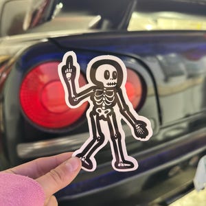 Skeleton Sticker - Etsy