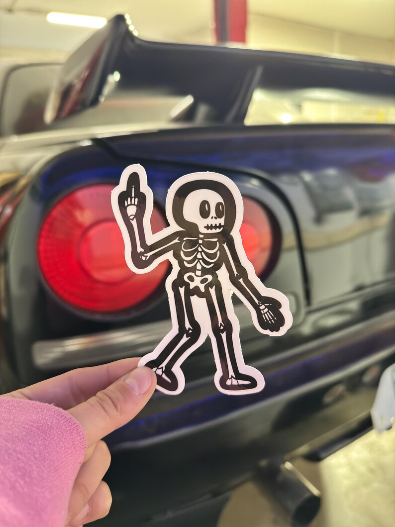 Skeleton Sticker - Etsy