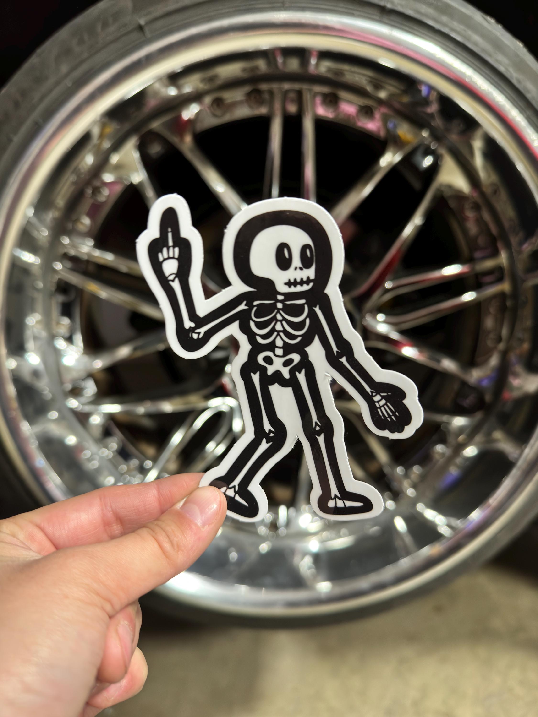 Skeleton Sticker - Etsy
