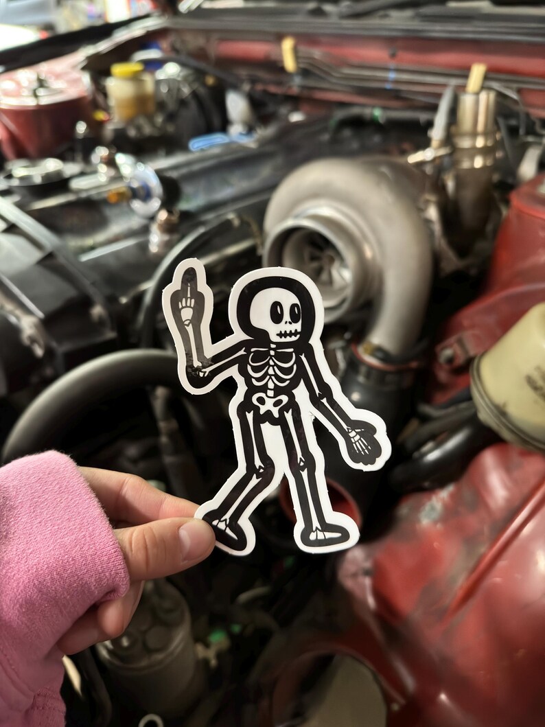 Skeleton Sticker - Etsy