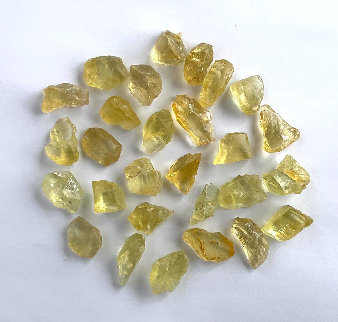 Yellow Beryl, Heliodor, Rough, Raw, Brazil. - Etsy