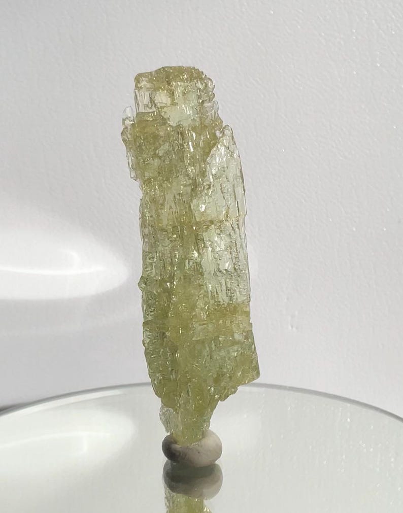 Etched Heliodor, Yellow Beryl Crystal, 71.81 Ct. - Etsy