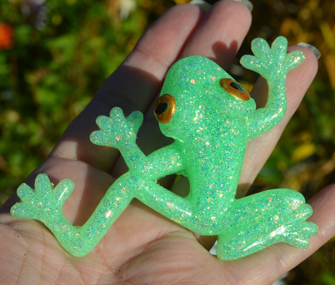 Frog Magnet Sparkling 3D Fridge Magnet Frog Lover Unique Small Gift ...