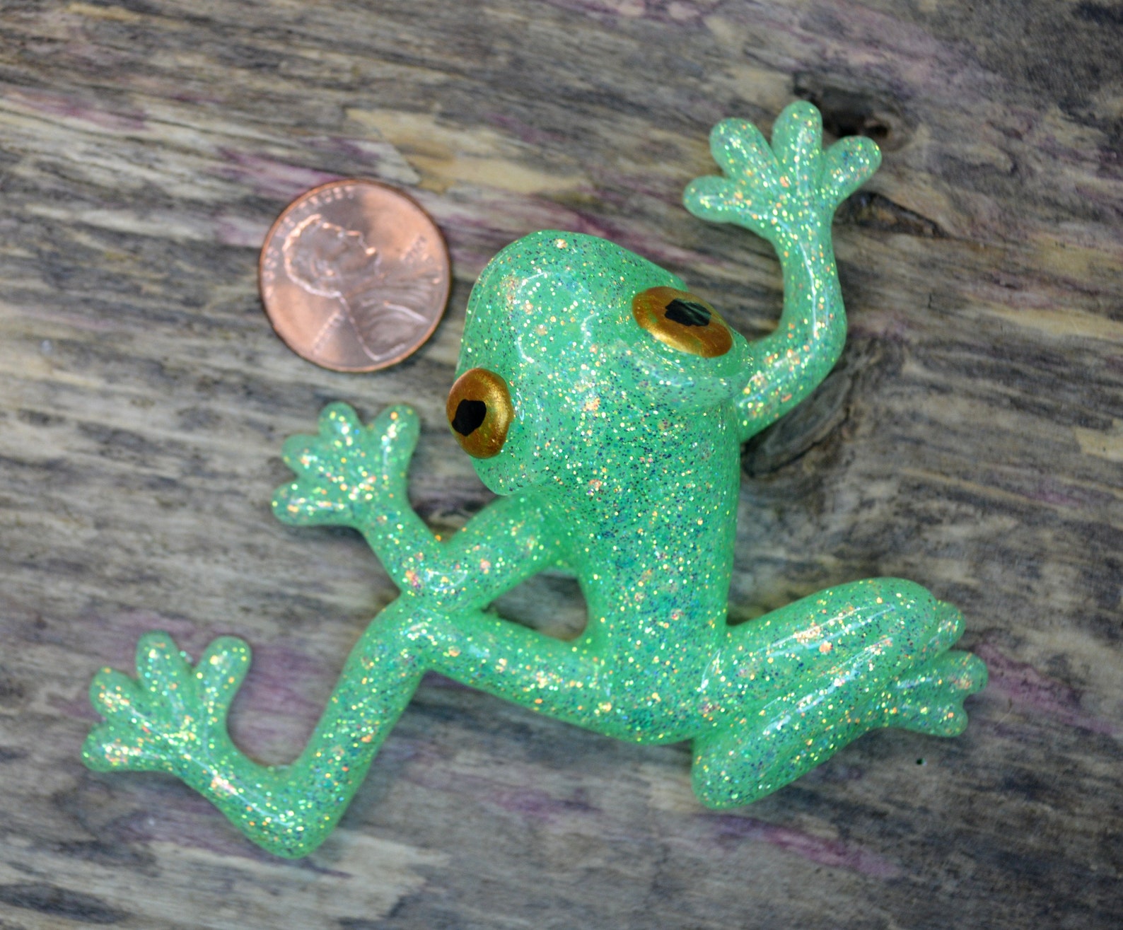 Frog Magnet Sparkling 3D Fridge Magnet Frog Lover Unique Small Gift ...