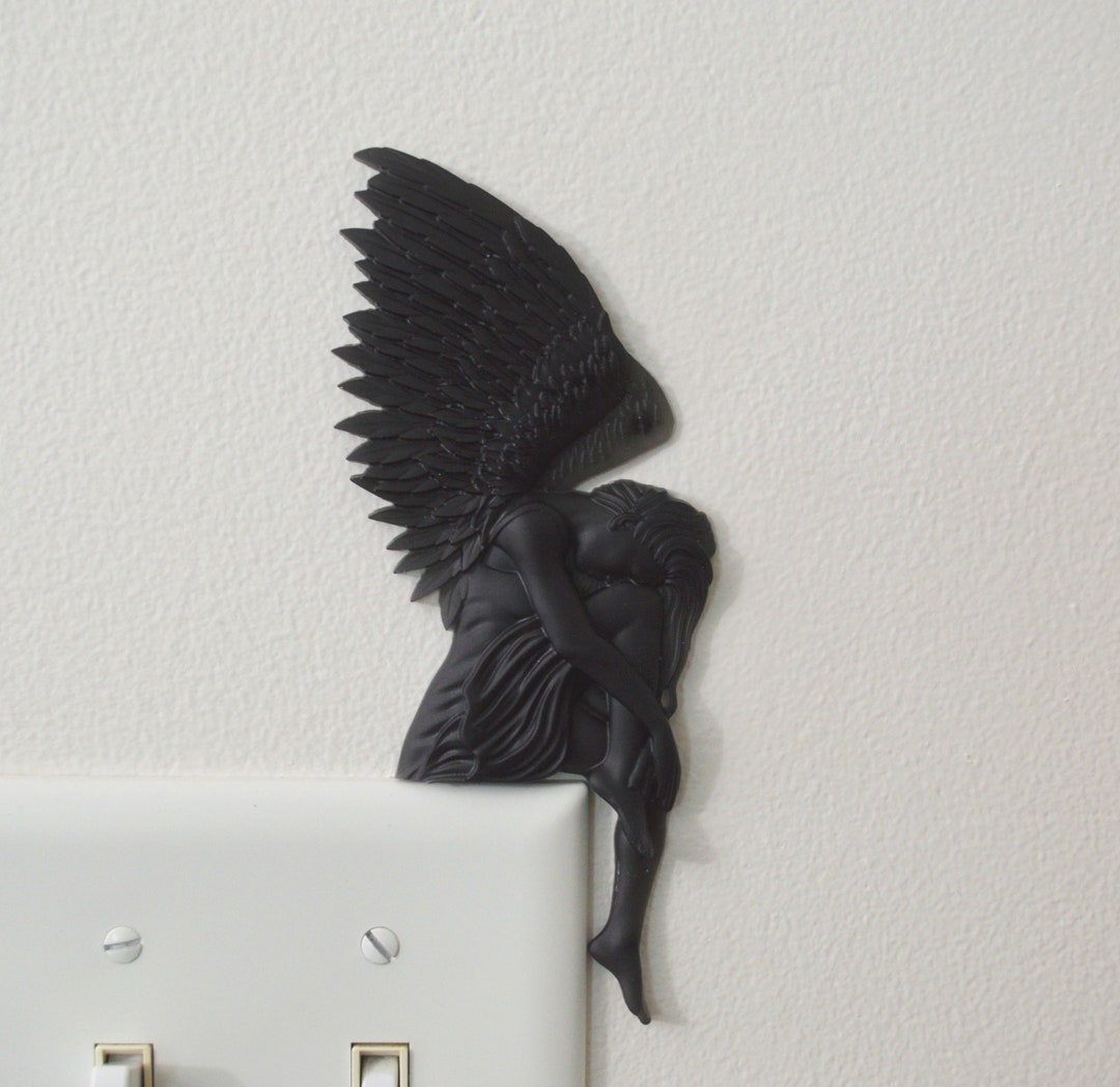 Door Frame Figurine Angel Door Corner Switch Plate Decor Frame Decor ...