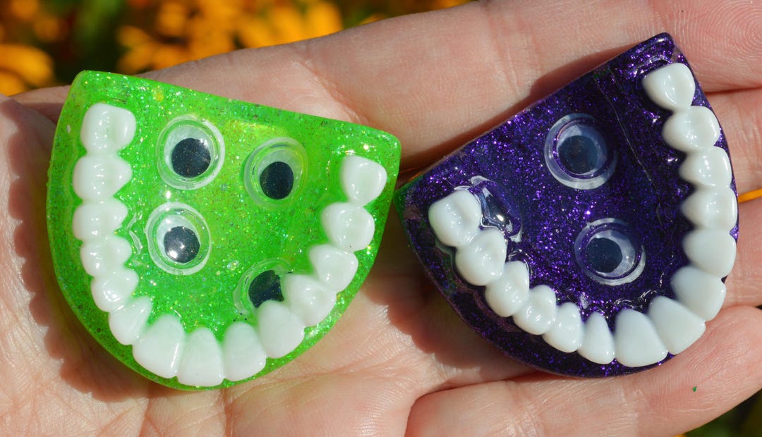 NEW Monster Teeth Badge Reel Dental Hygienist Badge Reel Pediatric ...