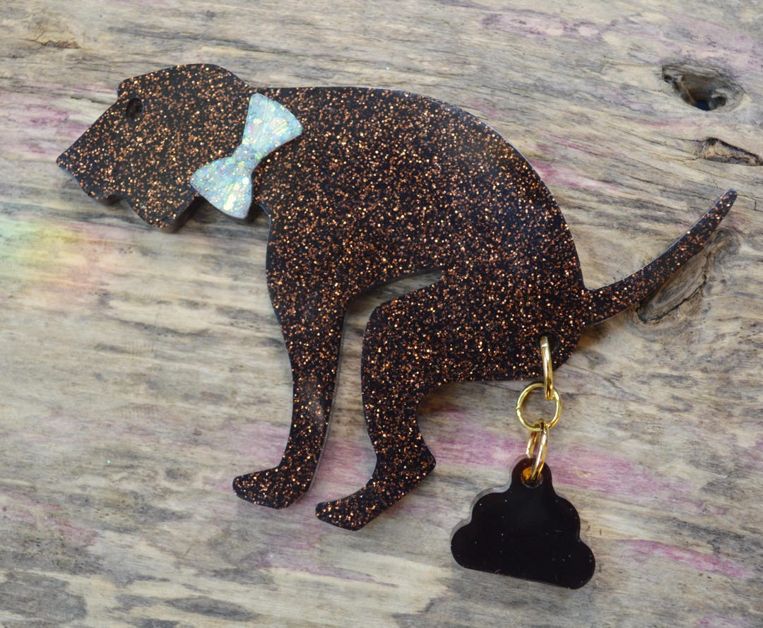 Funny Pooping Dog Magnet Sparkling Friends Gift Dog Lover - Etsy