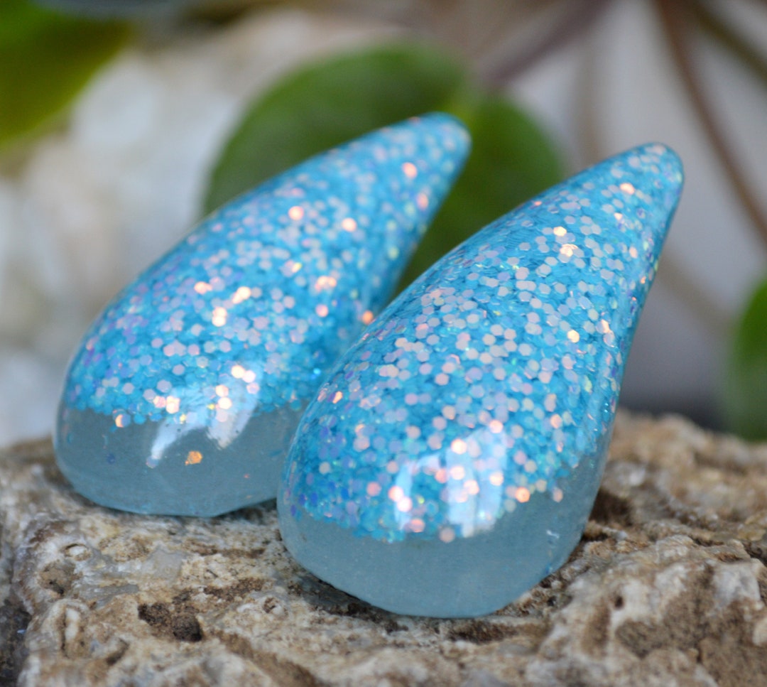 Glowing Blue Horns Curved Low Horn Costume Horn Cosplay Ren Fair ...