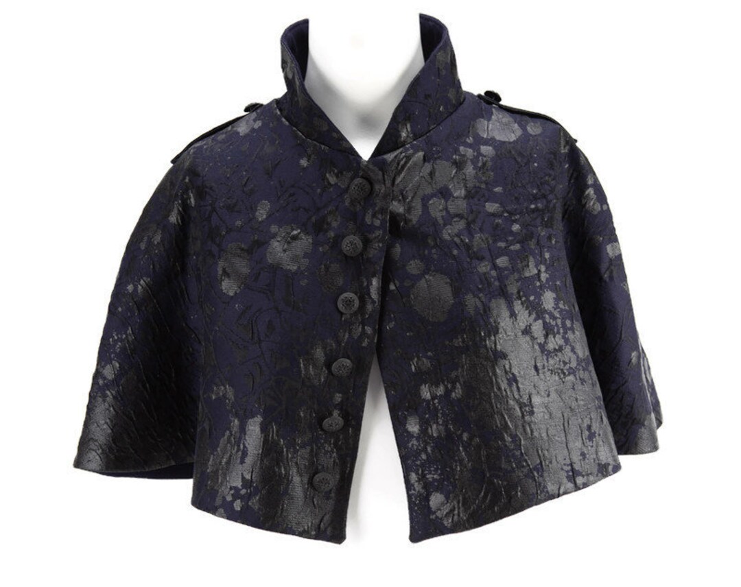 Midnight Splatter Paint Military Cape TOP00003 - Etsy