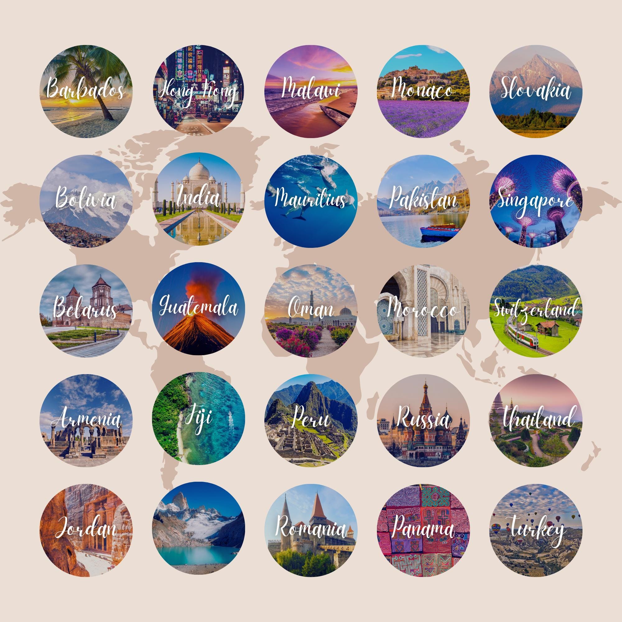 Country Instagram Story Highlight Covers, Travel Story Highlight Covers ...