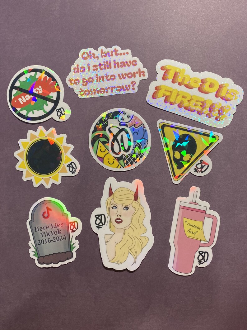 2024 Parody Stickers 8pc - Etsy