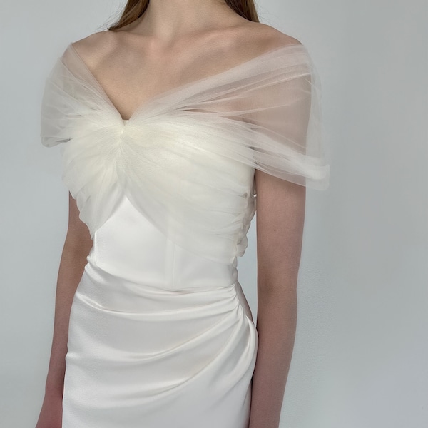 Wedding Dress Tulle Cover Up - Etsy