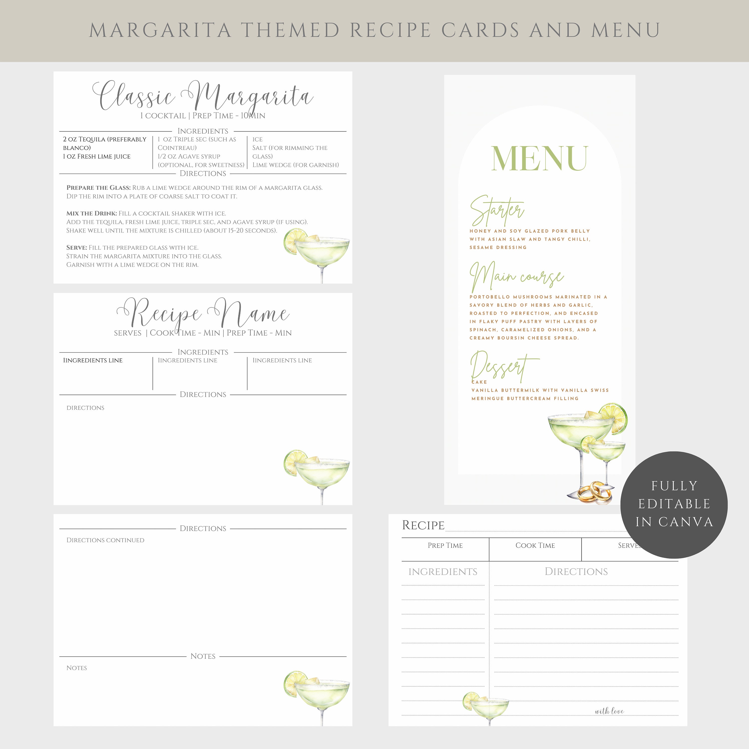 Margs and Matrimony Bachelorette Party Digital Bundle Template Set ...