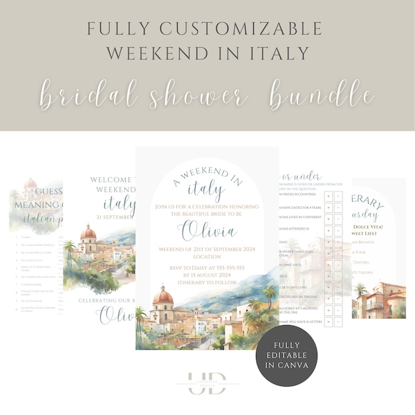 Italy Themed Hen Do - Etsy