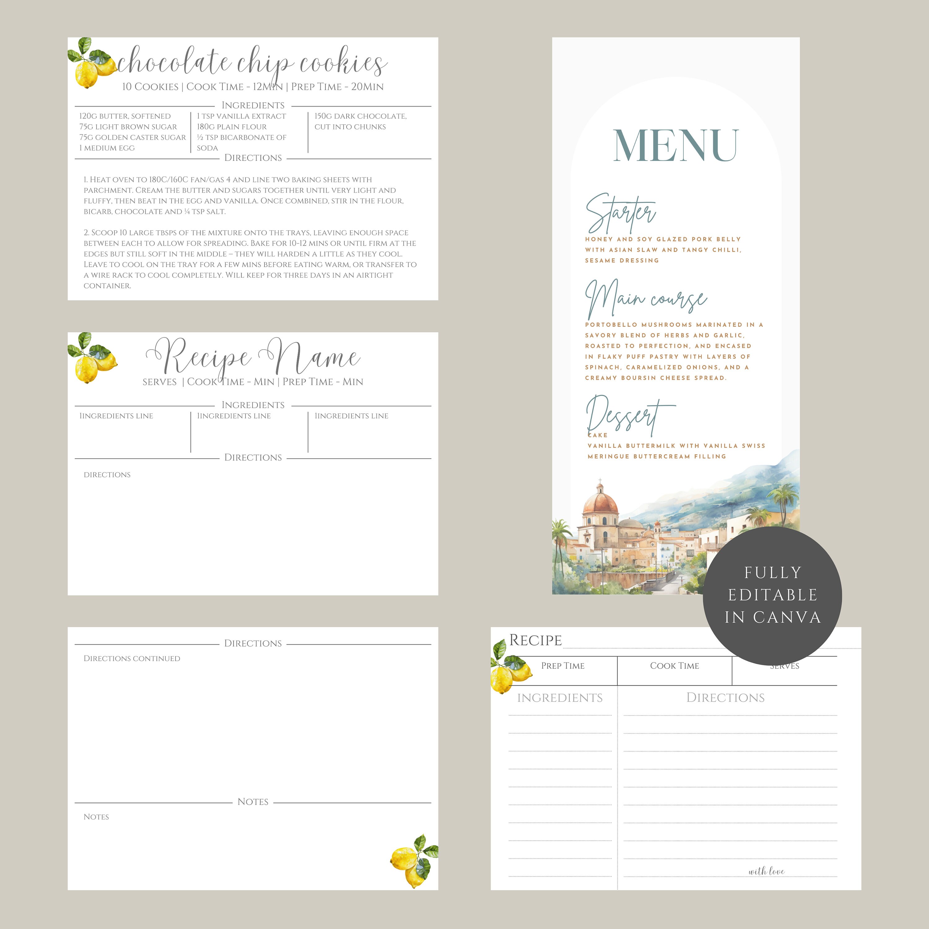 Italian Themed Bachelorette & Bridal Shower Weekend Editabletemplate ...