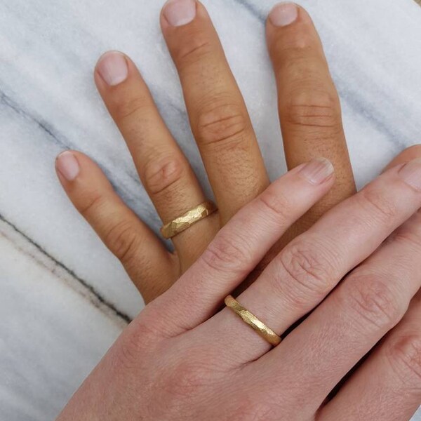 Rustic Wedding Band - Etsy