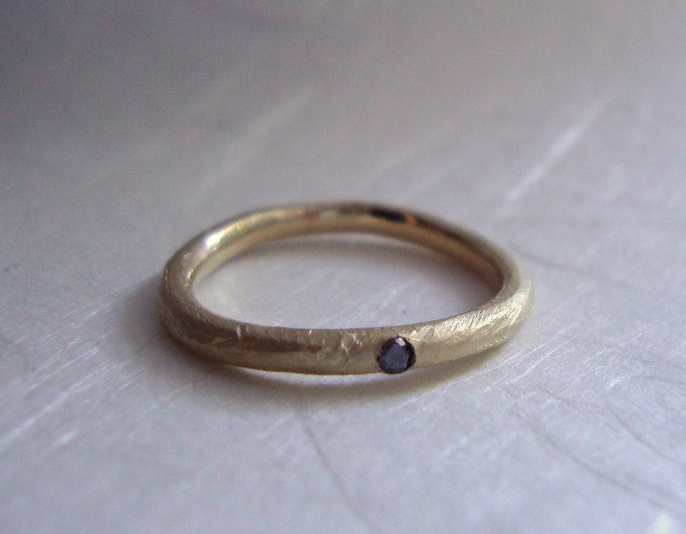 Rough Band Ring in Solid 10k14k 18k Yellow Rose White Gold - Etsy