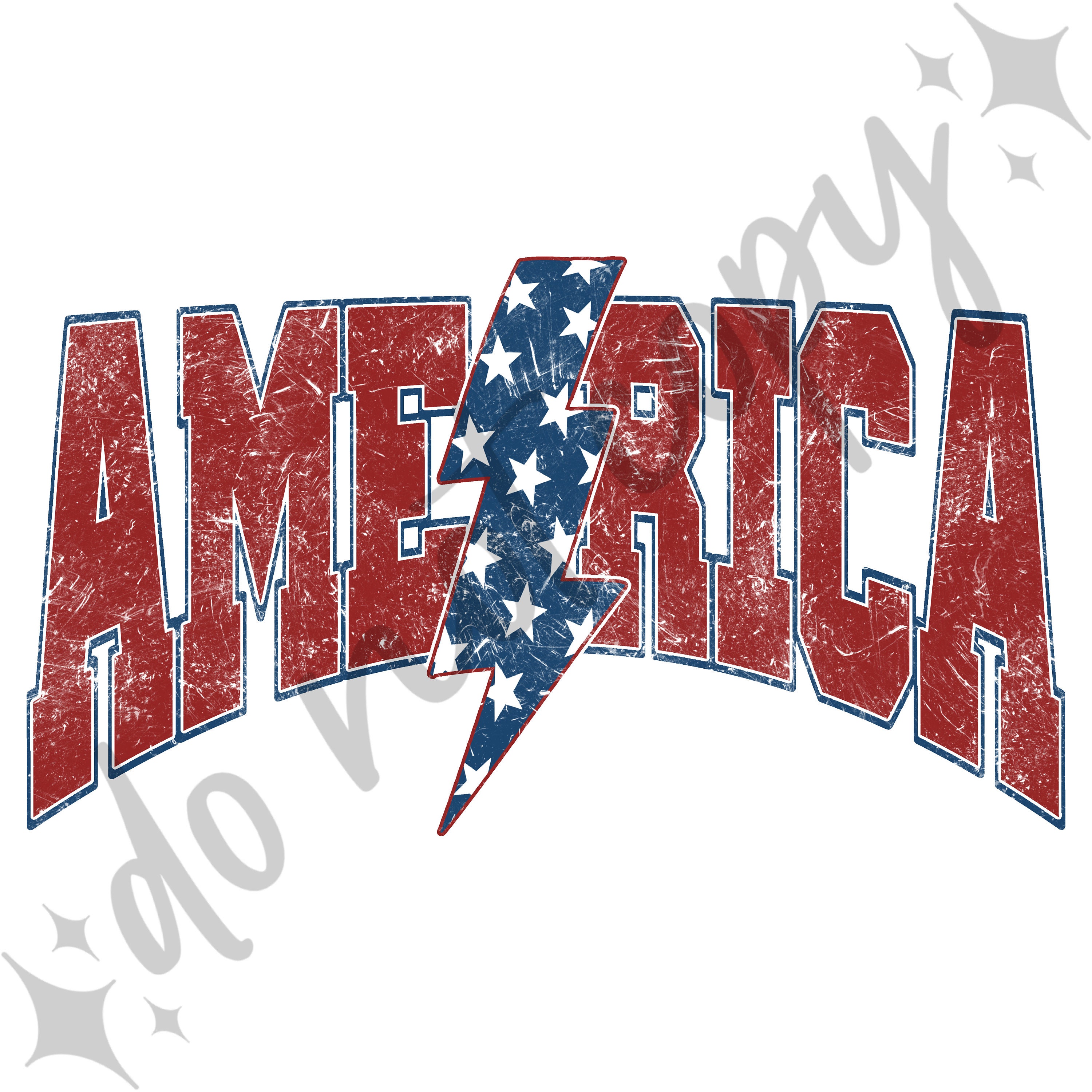 Anerica Distressed Red White Blue PNG Americana Patriotism Independence ...