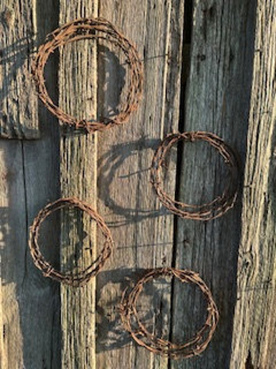 Mini Barbed Wire Wreath. Rustic Decor. Farmhouse Wreath - Etsy