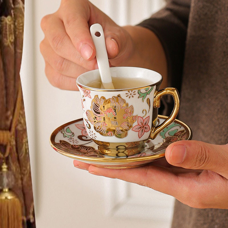 European Style Ceramic Coffee Set | Ceramic Coffee Cup and Saucer Set ...