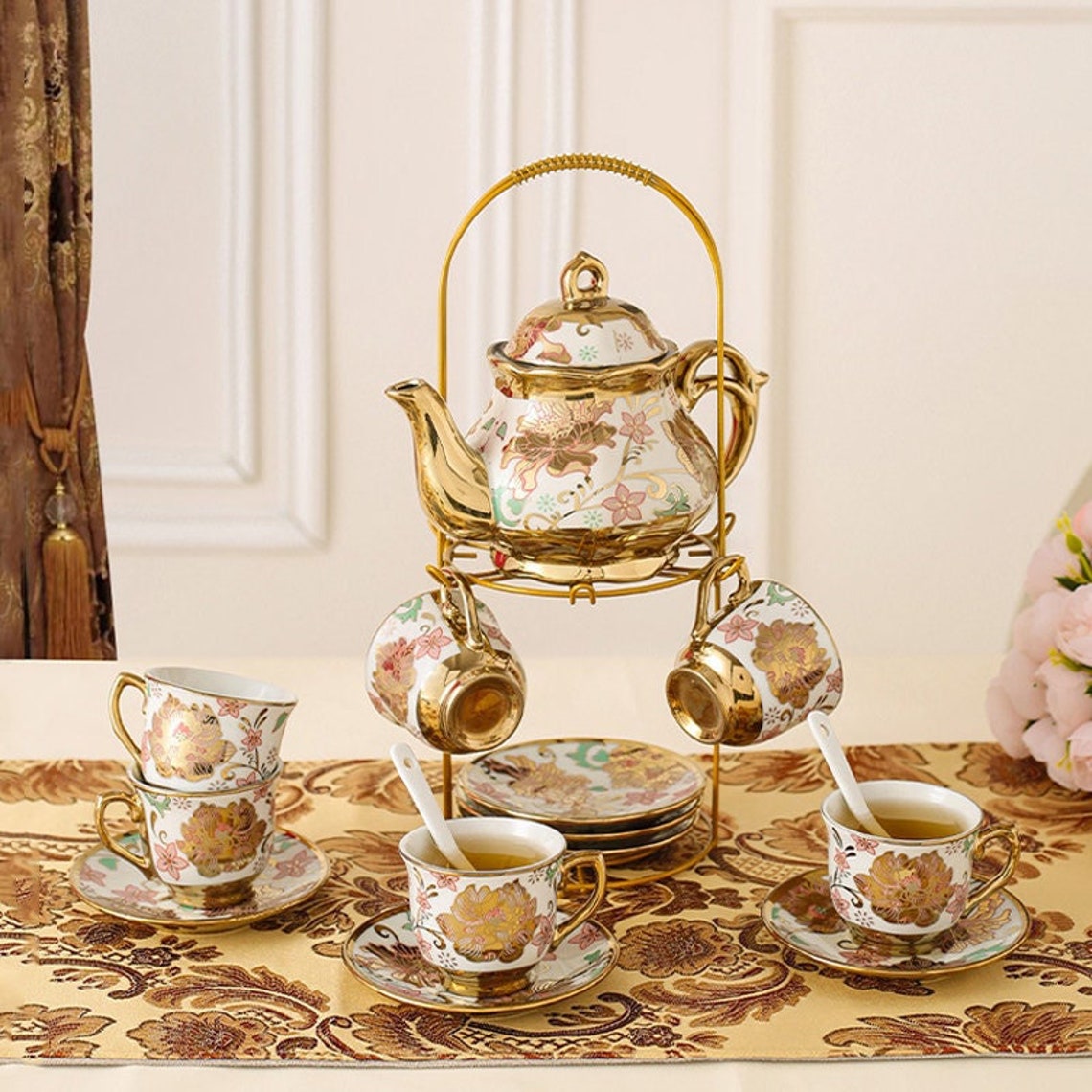 European Style Ceramic Coffee Set Ceramic Coffee Cup and Saucer Set ...