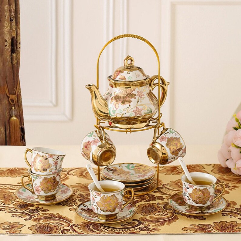 European Style Ceramic Coffee Set | Ceramic Coffee Cup and Saucer Set | Afternoon Tea Set | Tea ...