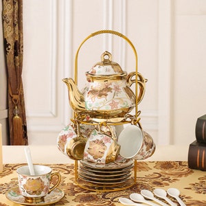 European Style Ceramic Coffee Set | Ceramic Coffee Cup and Saucer Set | Afternoon Tea Set | Tea ...