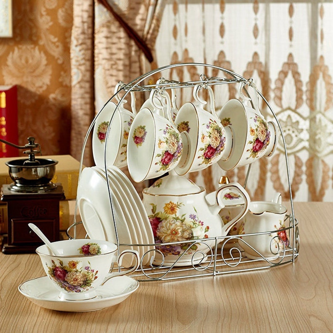 European Style Ceramic Coffee Set | Ceramic Coffee Cups and Saucers ...