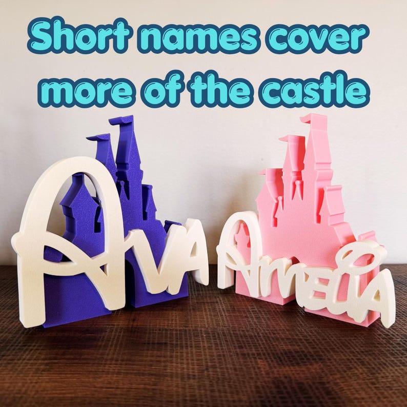 Personalized Name Plate, Custom Disney Castle Name Sign, Disney Font ...