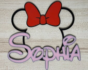Personalized Disney Font Door Name Plate, Customized Door Name Plate ...