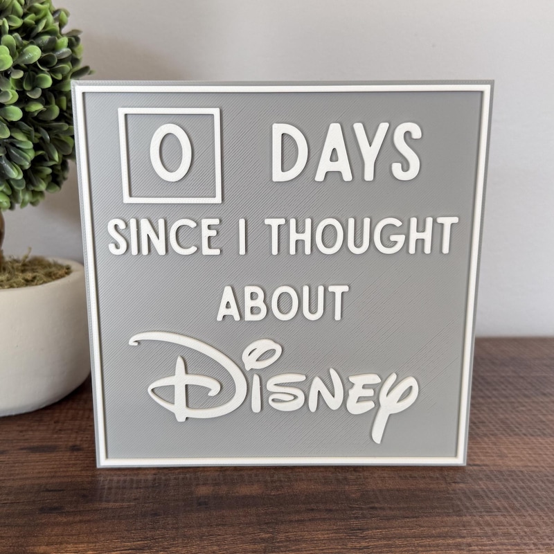 Custom Days Since Sign - Etsy