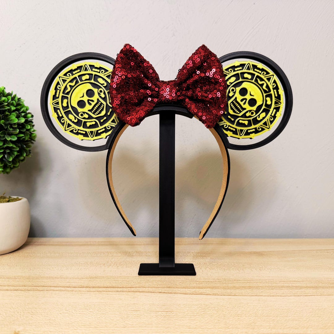 Pirates of the Caribbean Aztec Gold Coin Mouse Ears No Bow Disney World ...