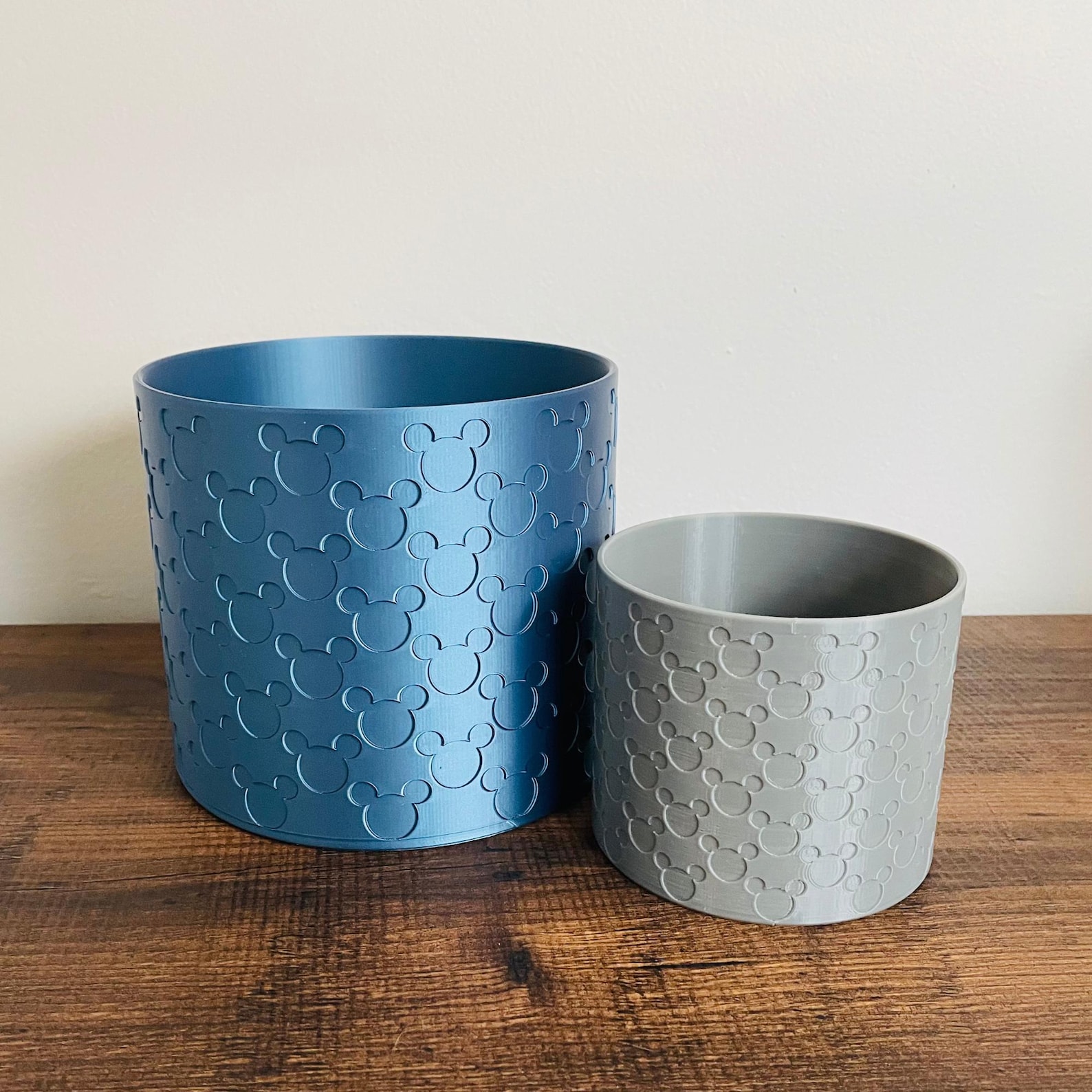 Mickey Mouse Planter: 3D Printed Succulent Pot With Saucer - Etsy