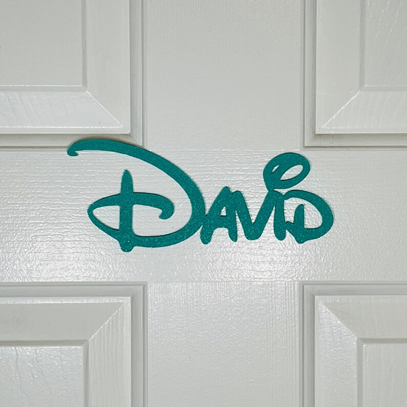 Personalized Disney Font Door Name Plate, Customized Door Name Plate ...