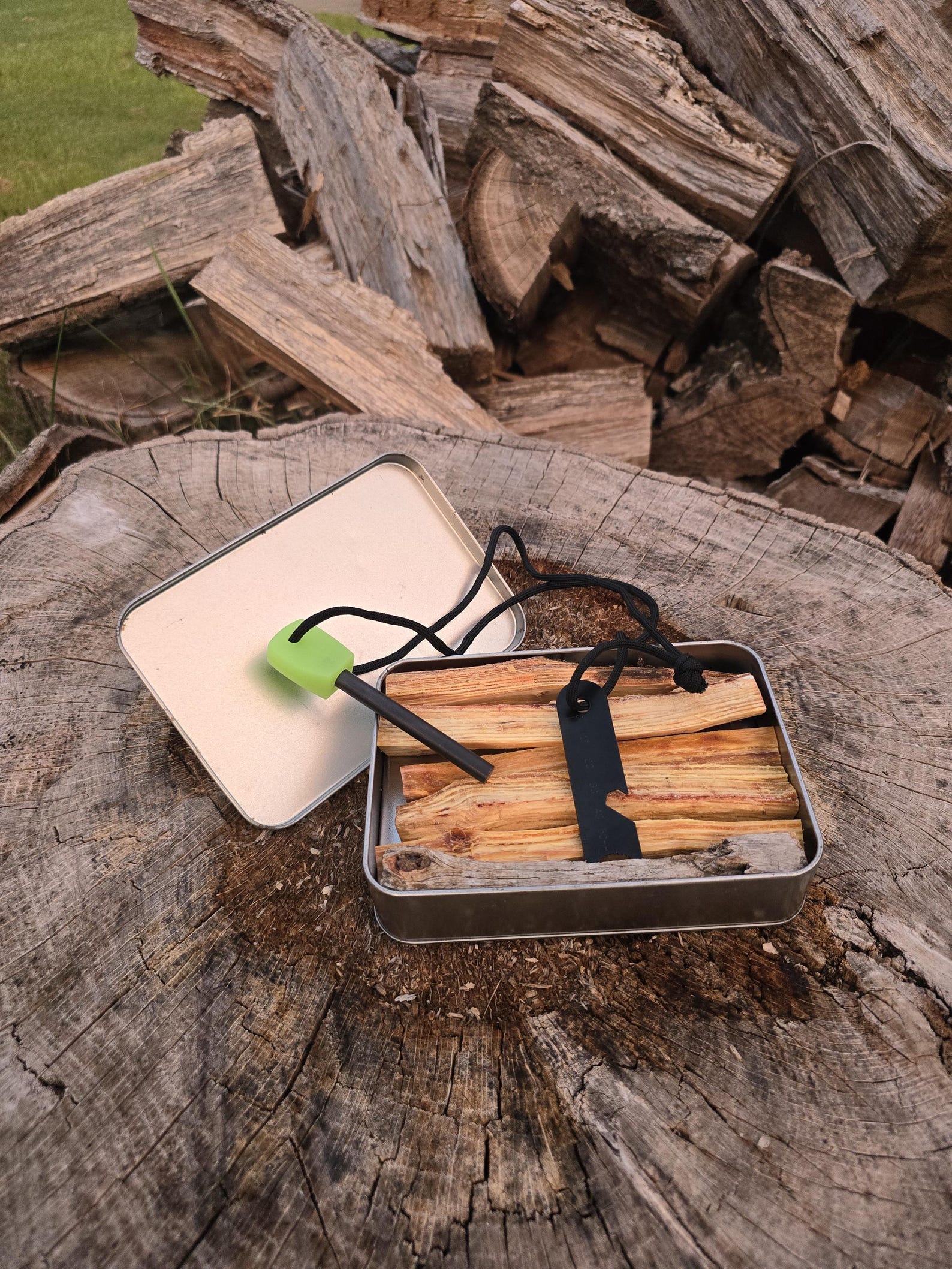 Fire Starter Fatwood Tin Kit - Etsy