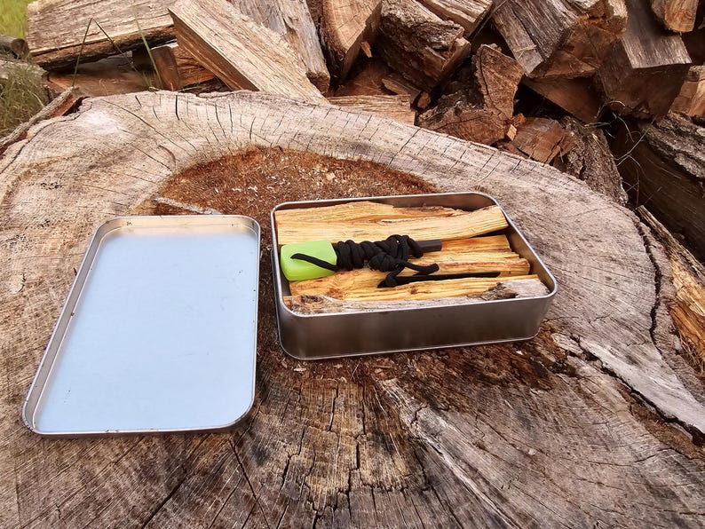 Fire Starter Fatwood Tin Kit - Etsy