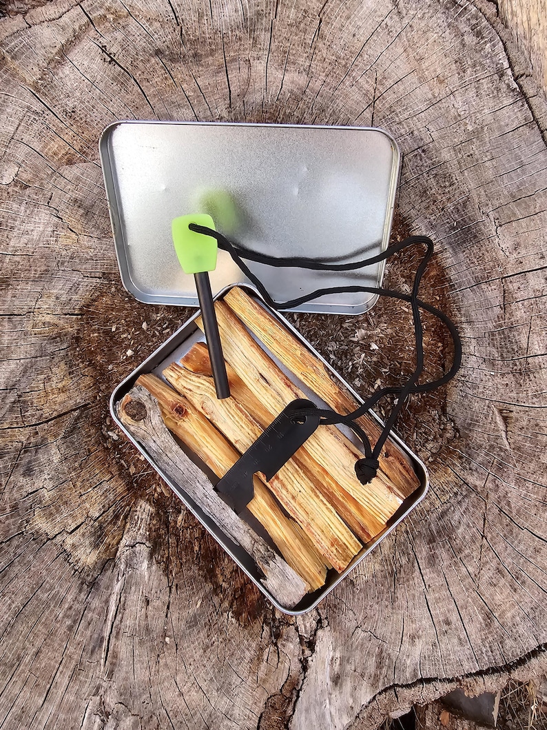 Fire Starter Fatwood Tin Kit - Etsy