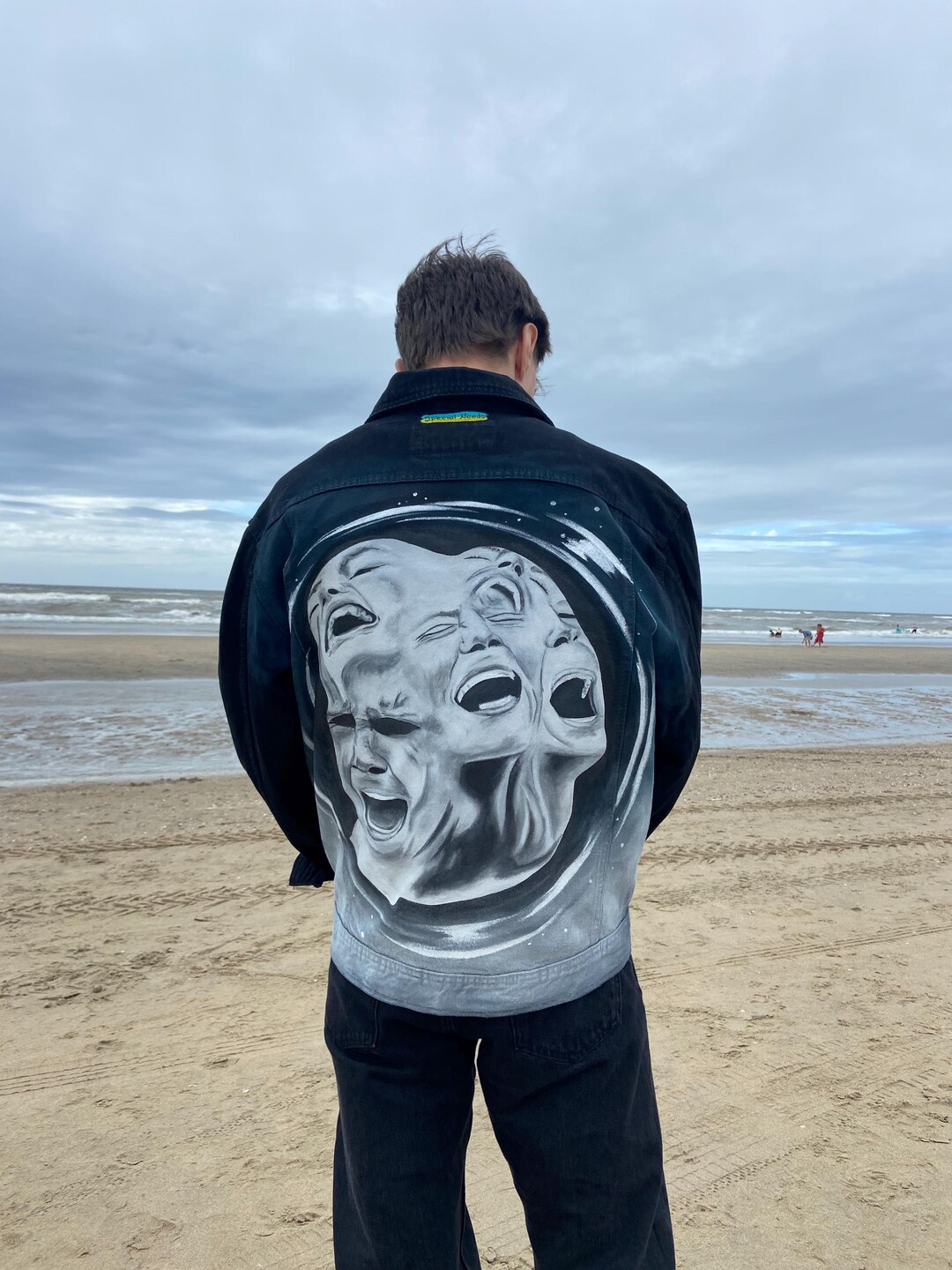 Hand Painted Denim Jacket – One of A Kind Psychedelic Artwear, Jean ...