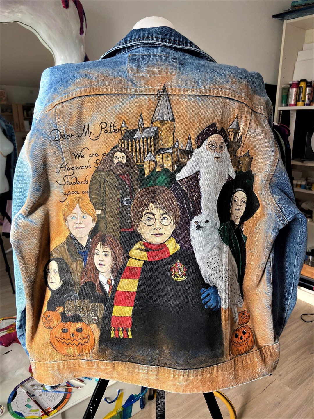 Unique Personalized Clothes Harry Potter/ Custom Jean Jacket for Men or ...