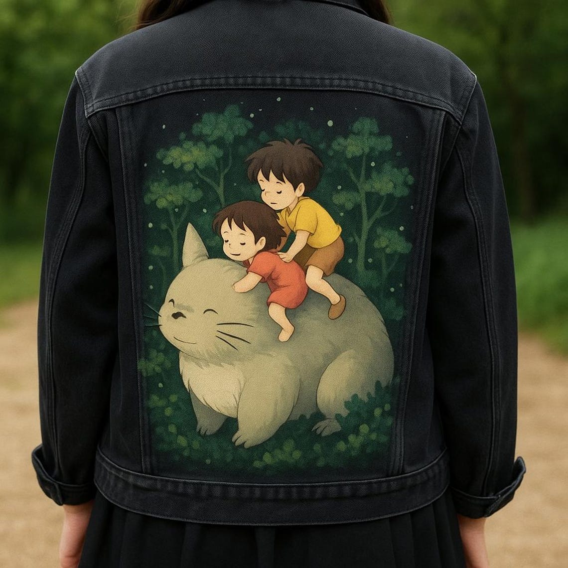 Custom Hand Painted Anime Jacket, Personalized Denim With Anime ...